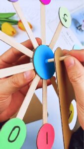 DIY Spinning Number Wheel
