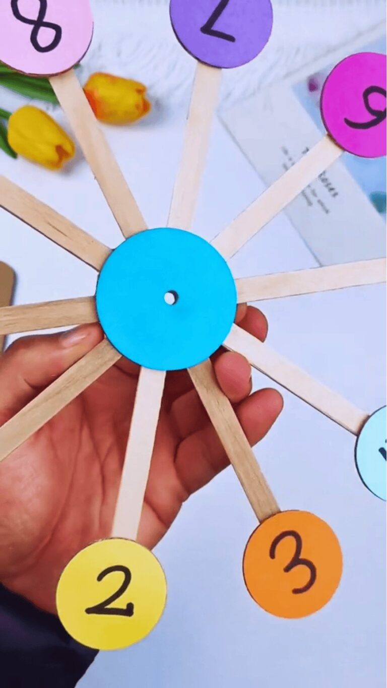 DIY Spinning Number Wheel