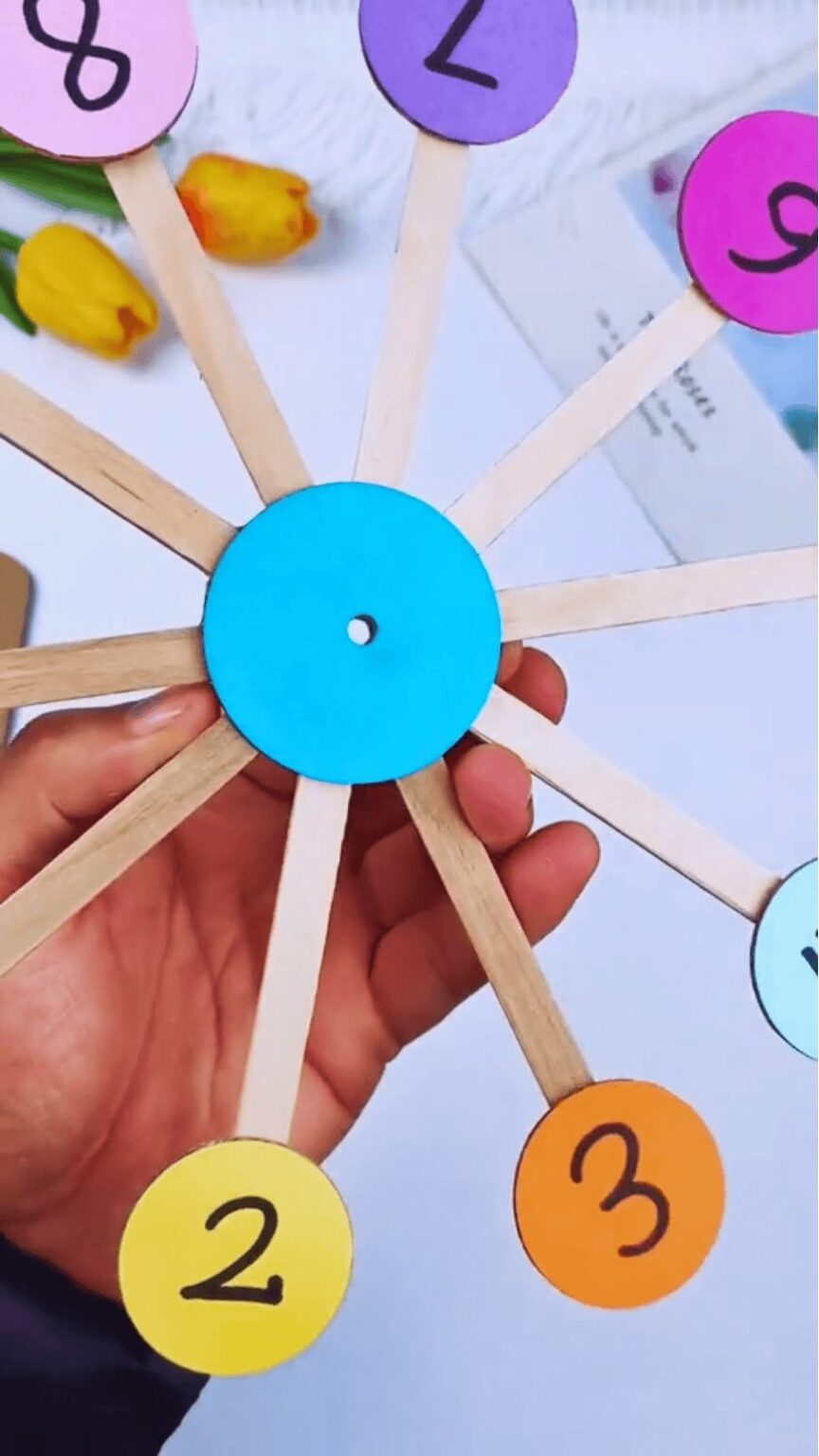 DIY Spinning Number Wheel
