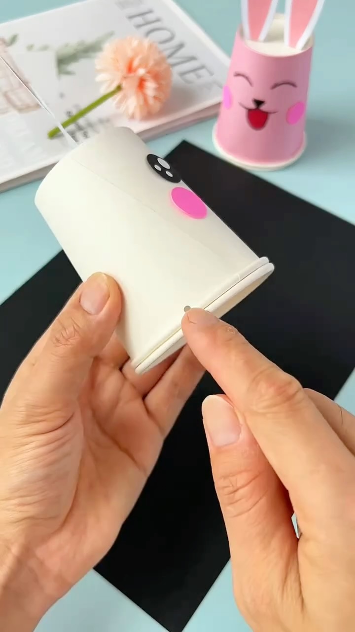 DIY Moving Bunny Cup Toy Tutorial