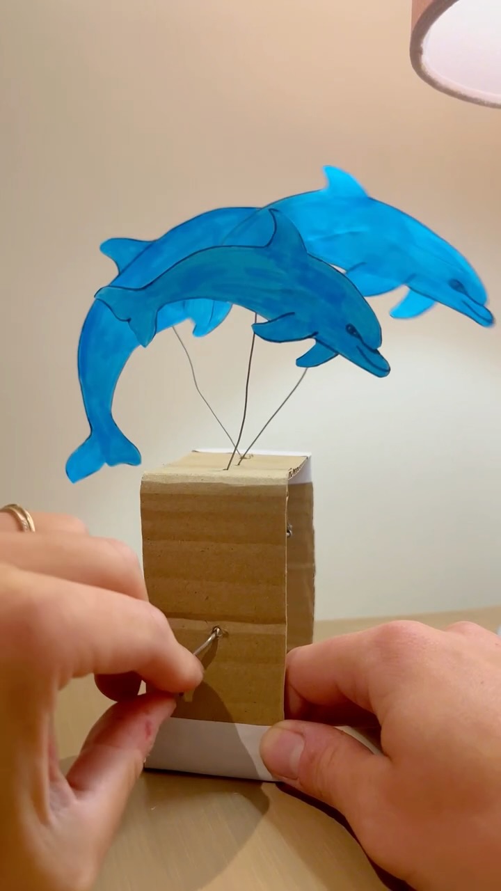 DIY Rotating Dolphin Animation Box Tutorial