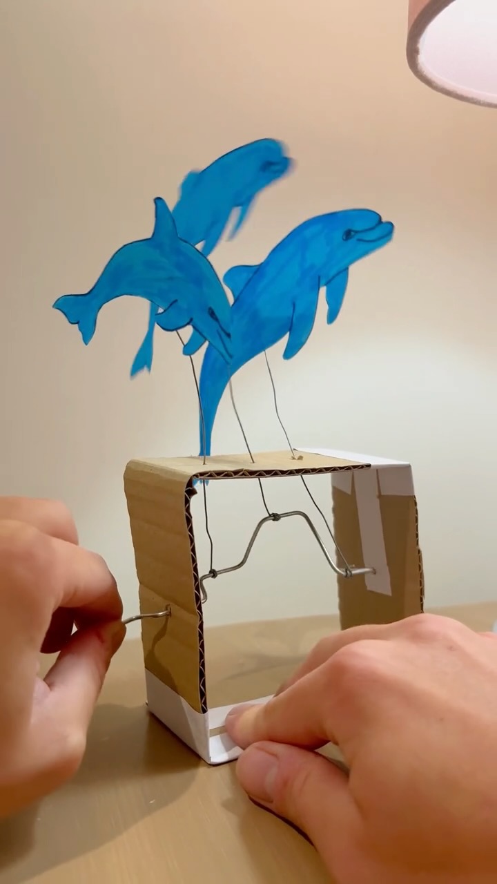DIY Rotating Dolphin Animation Box Tutorial