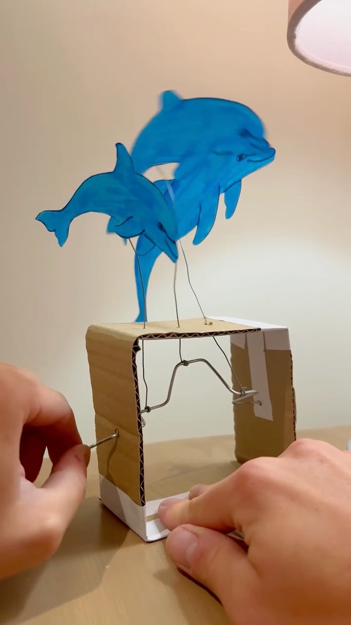 DIY Rotating Dolphin Animation Box Tutorial
