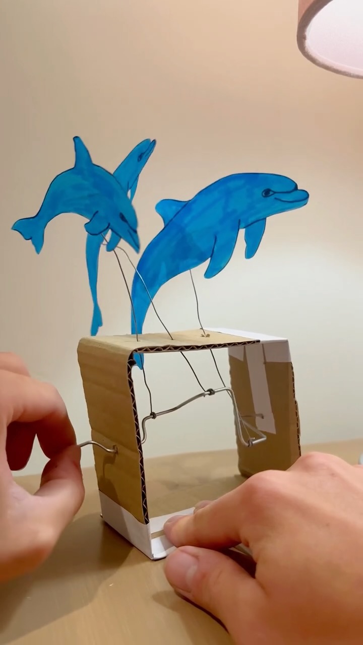 DIY Rotating Dolphin Animation Box Tutorial
