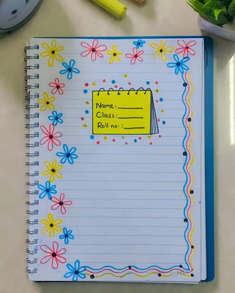 30+ Diary Front Page Ideas