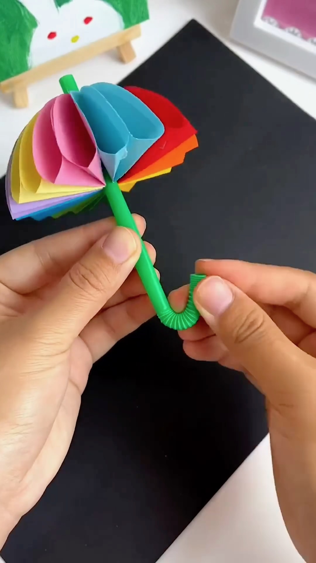 DIY Craft Tutorial: How to Make a Colorful Paper Umbrella