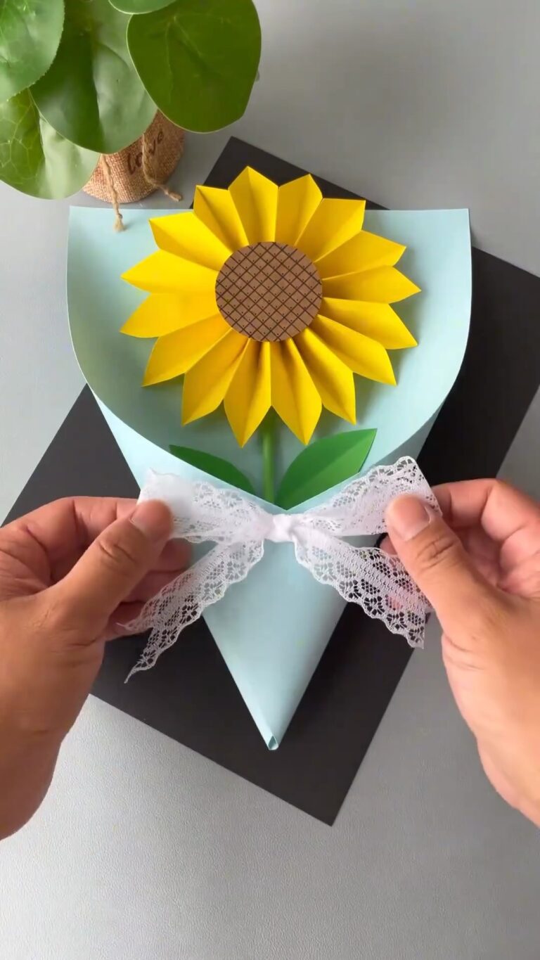 DIY Paper Sunflower Tutorial