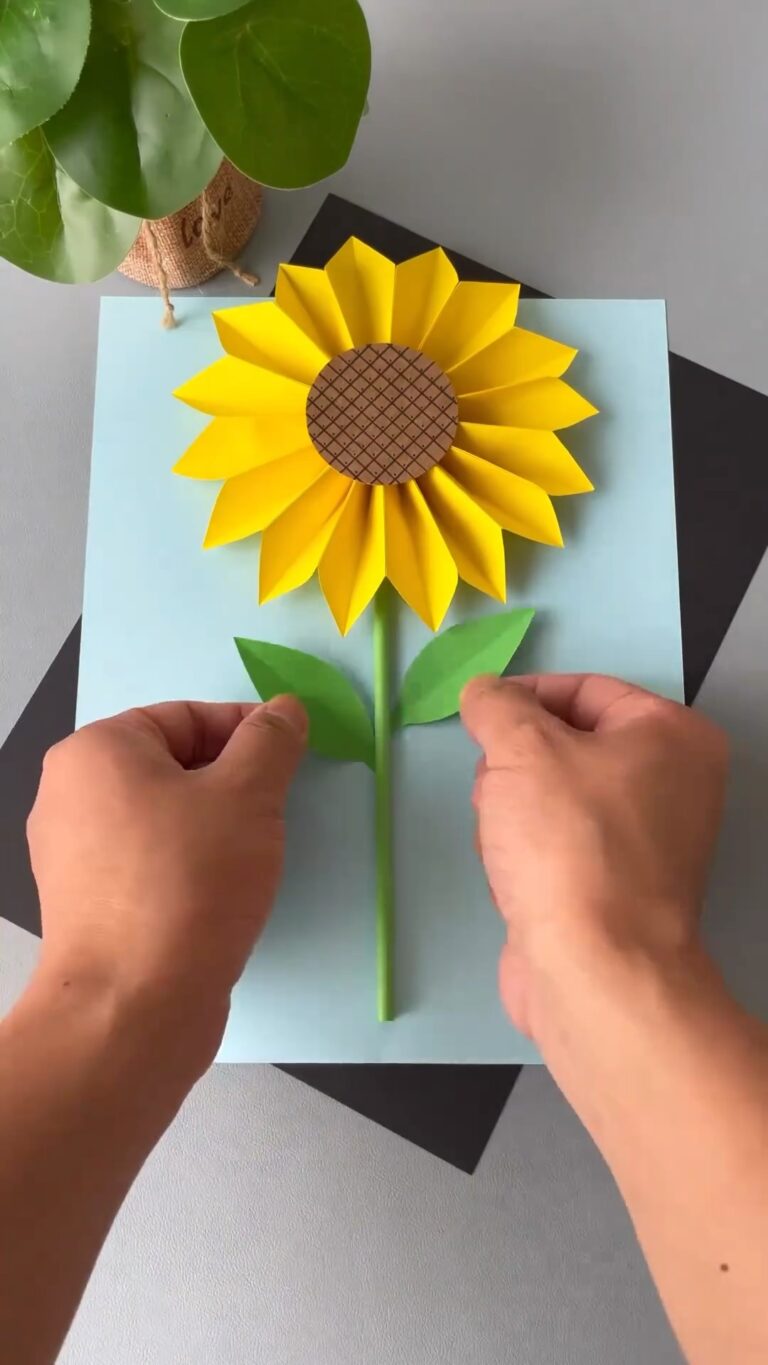 DIY Paper Sunflower Tutorial