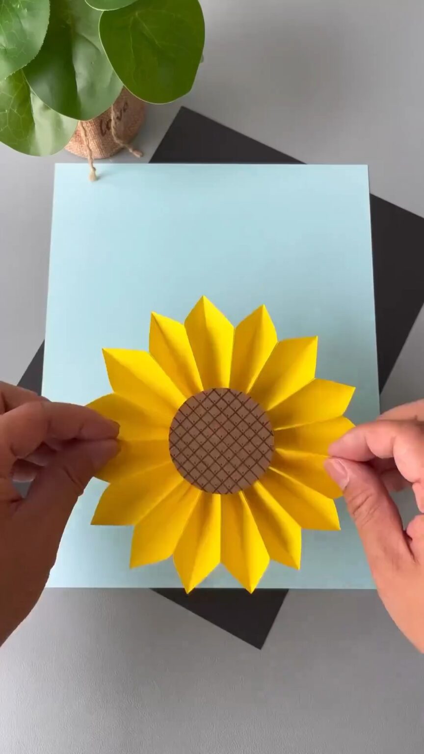 DIY Paper Sunflower Tutorial