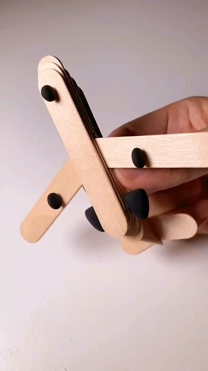 How to Make an Adorable Mini Airplane with Popsicle Sticks